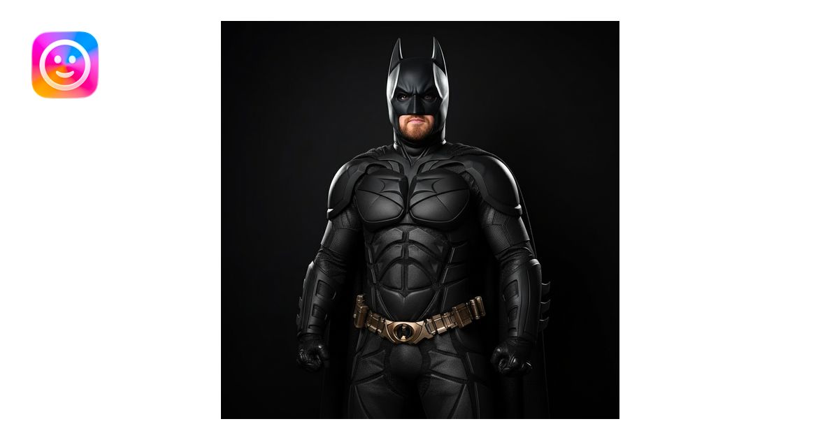 Turn this picture of me into a muscular, buff version of myself wearing ...