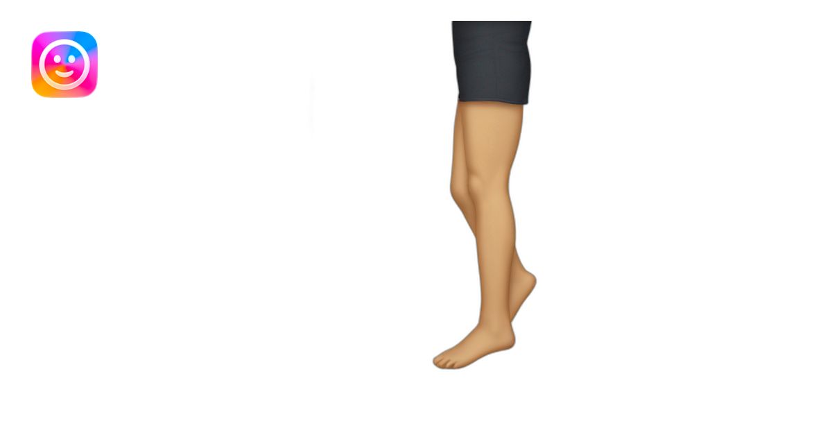 Cast béquilles leg emoji | AI Emoji Generator