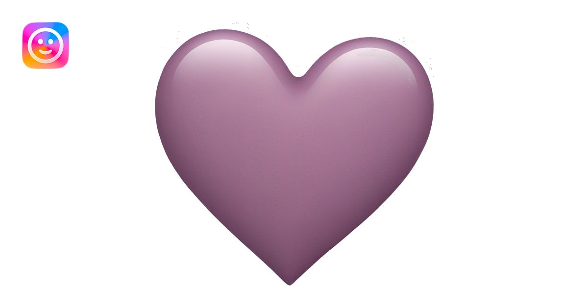 mauve heart emoji | AI Emoji Generator