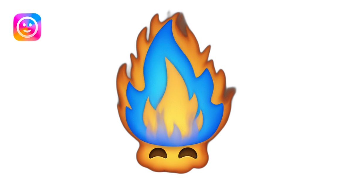 blue fire burn emoji | AI Emoji Generator