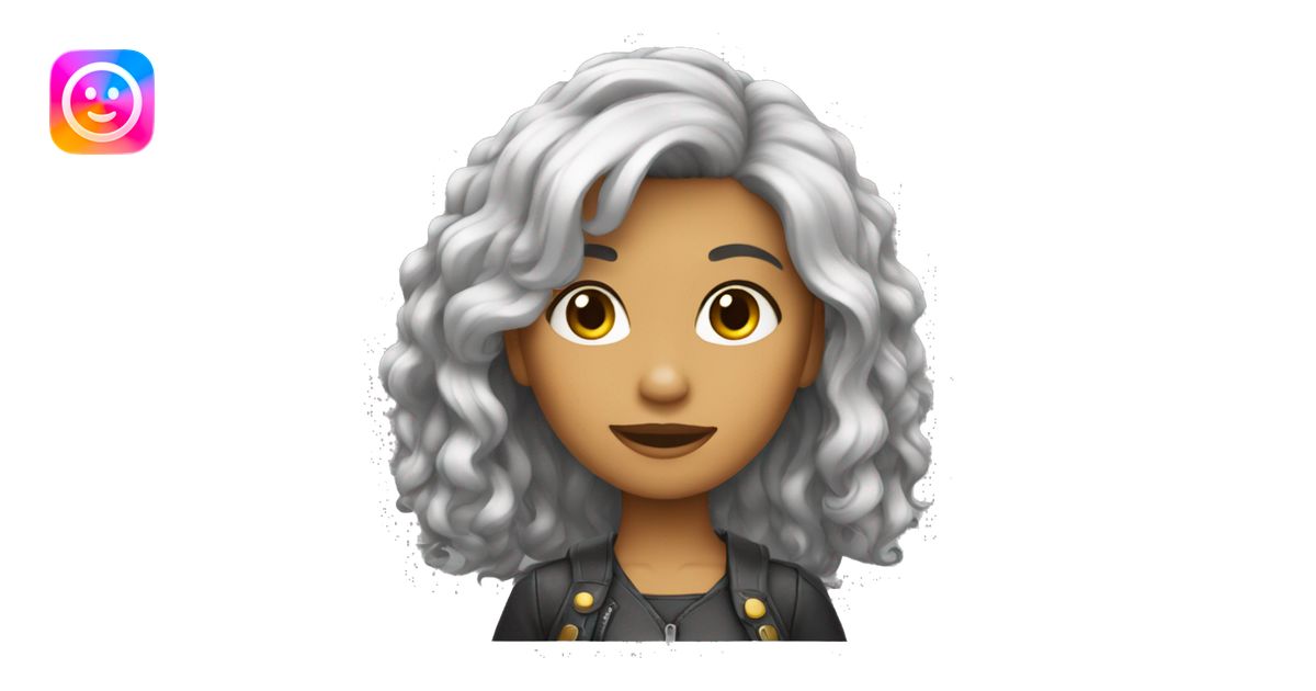 Menina cabelo cacheado emoji | AI Emoji Generator