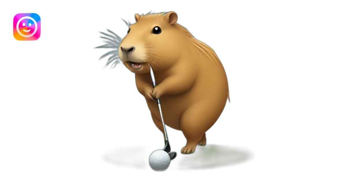 capybara golfing emoji | AI Emoji Generator