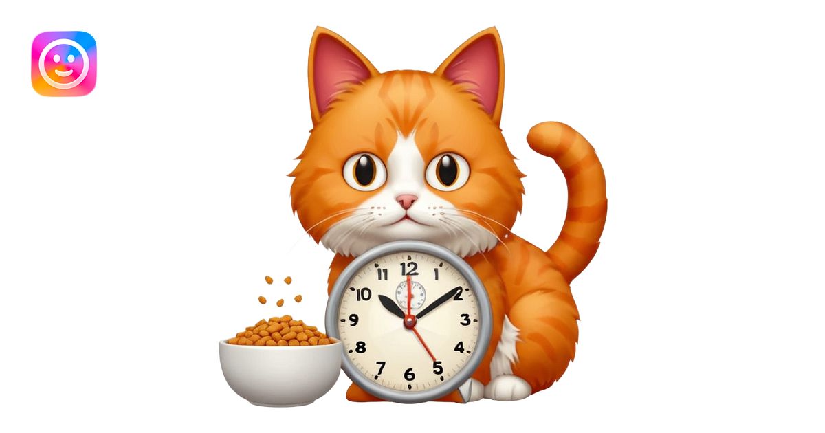 cat food alarm emoji | AI Emoji Generator