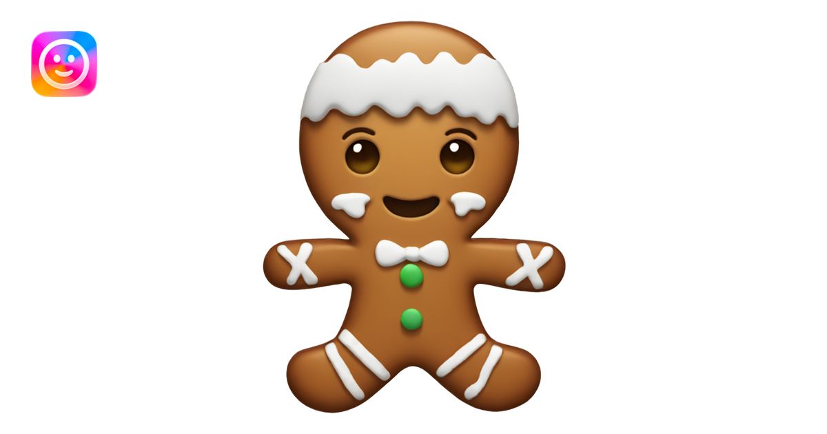 Gingerbread emoji | AI Emoji Generator