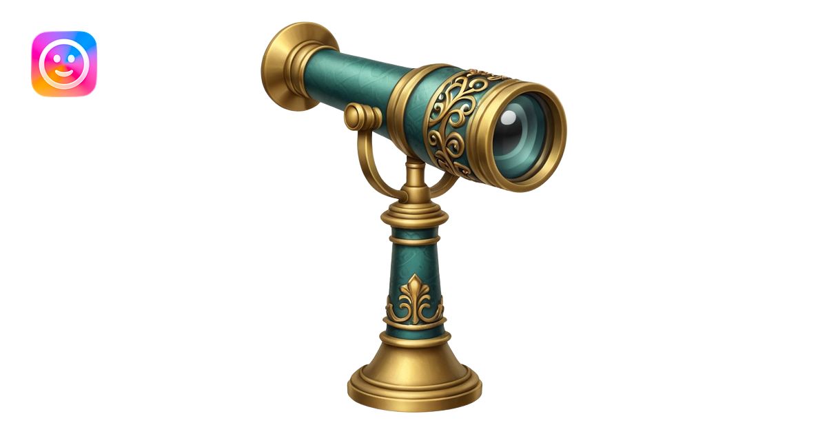 Spyglass emoji | AI Emoji Generator