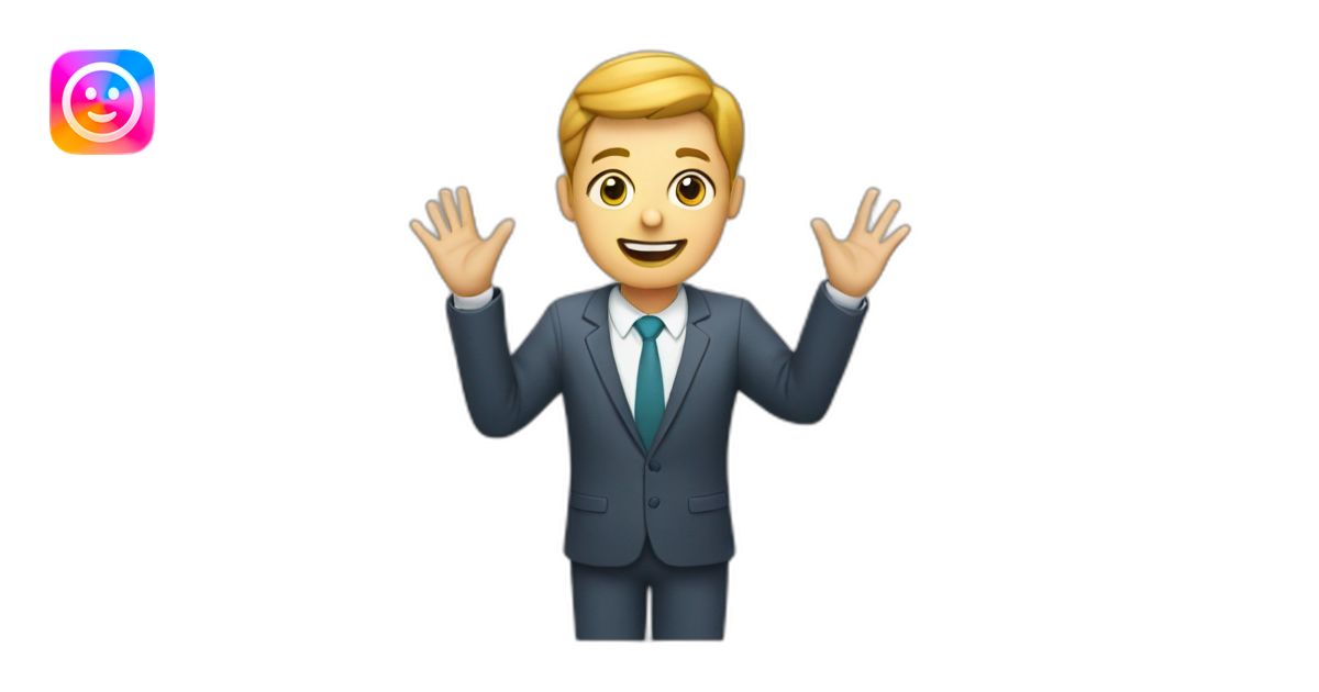 HR-manager Cross with hands emoji | AI Emoji Generator