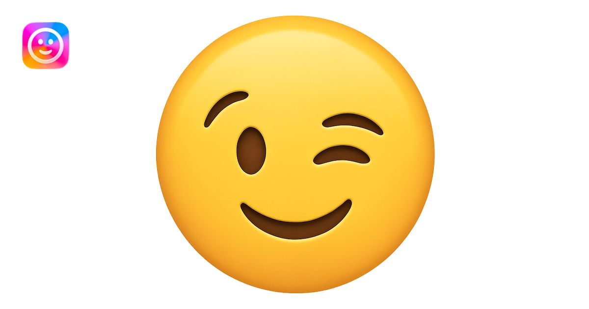 winking face emoji image | AI Emoji Generator