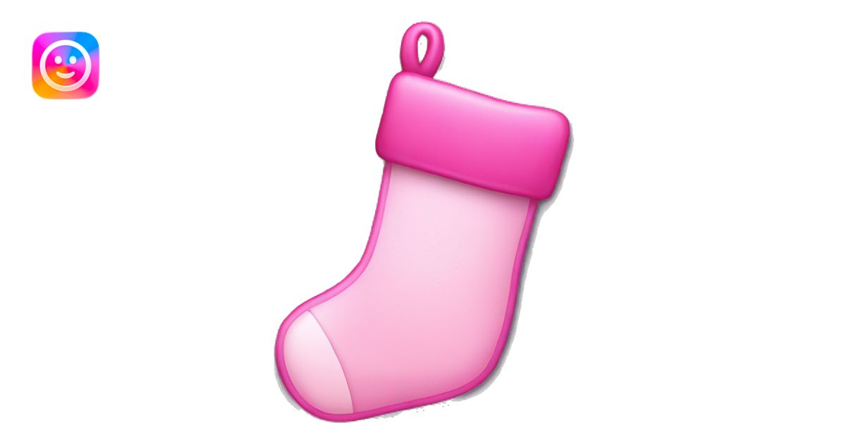 pink christmas stocking emoji | AI Emoji Generator