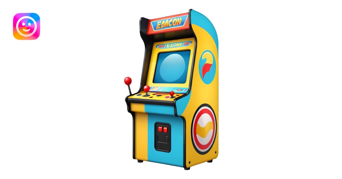 Racing arcade cabinet emoji | AI Emoji Generator