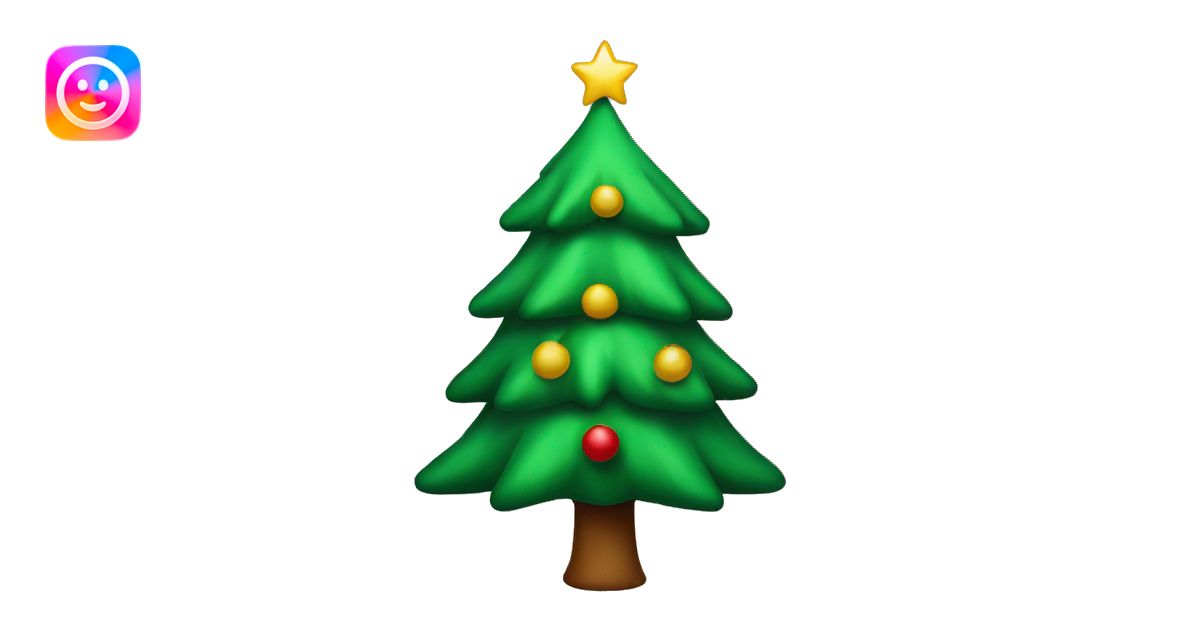 Christmas tree emoji | AI Emoji Generator