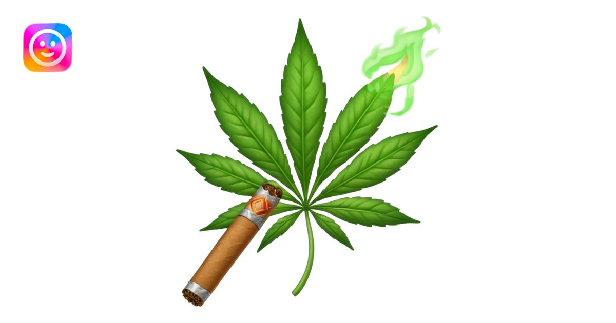Talking weed joint emoji | AI Emoji Generator