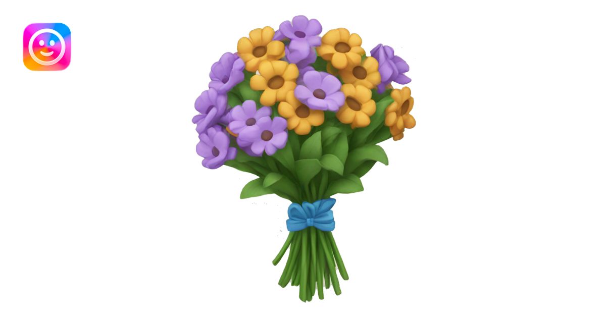 Bouquet of flowers emoji | AI Emoji Generator