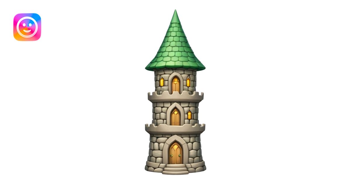 Elf Tower shy emoji | AI Emoji Generator
