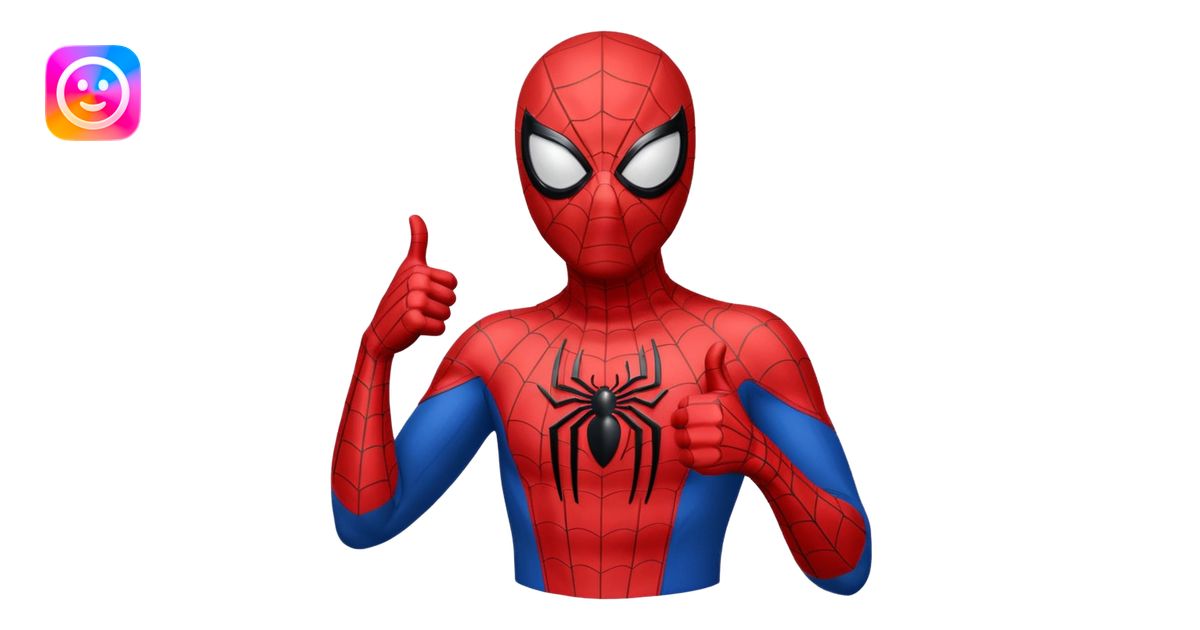 Spiderman thumbs up emoji | AI Emoji Generator