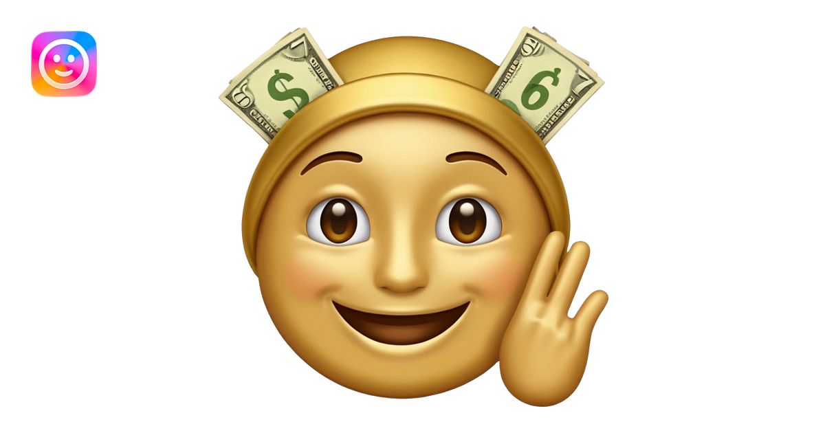 THE MONEY EMOJI DOING THE SIX SEVEN MEME emoji | AI Emoji Generator
