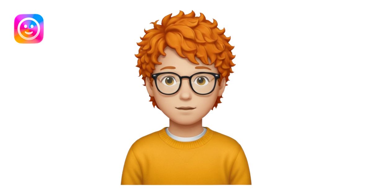 teen nerd orange hair boy curly orange hair wearing white shirt inside ...