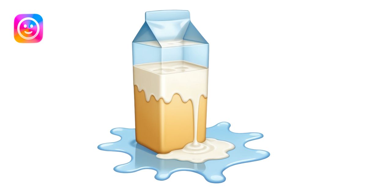 milk spilling on floor emoji | AI Emoji Generator