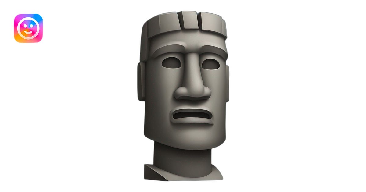 statue moai emoji | AI Emoji Generator