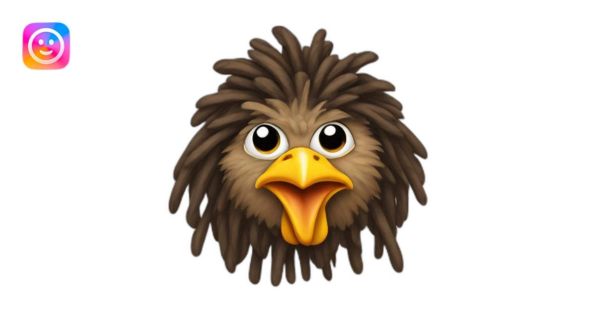 dreadlock chicken emoji | AI Emoji Generator