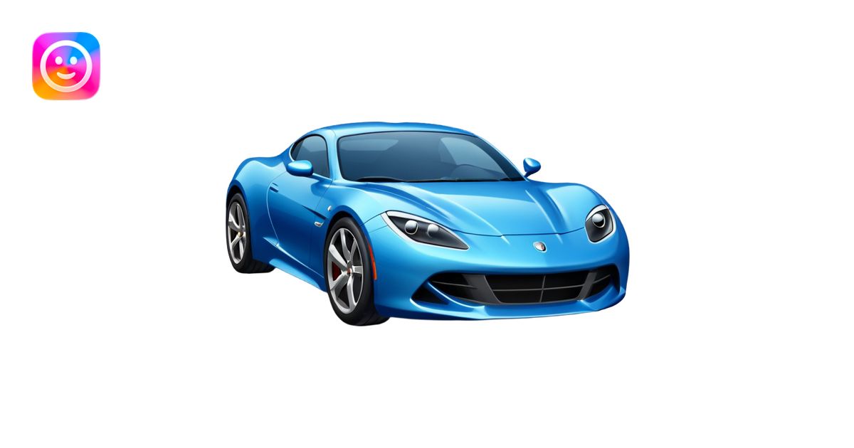 blue sports car emoji | AI Emoji Generator