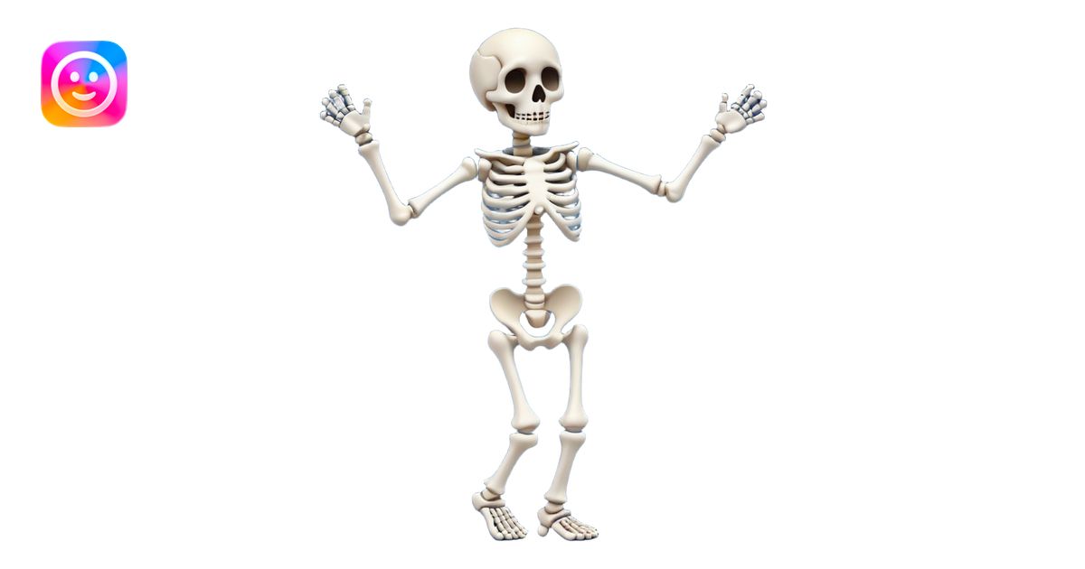 Skeleton dancing emoji | AI Emoji Generator
