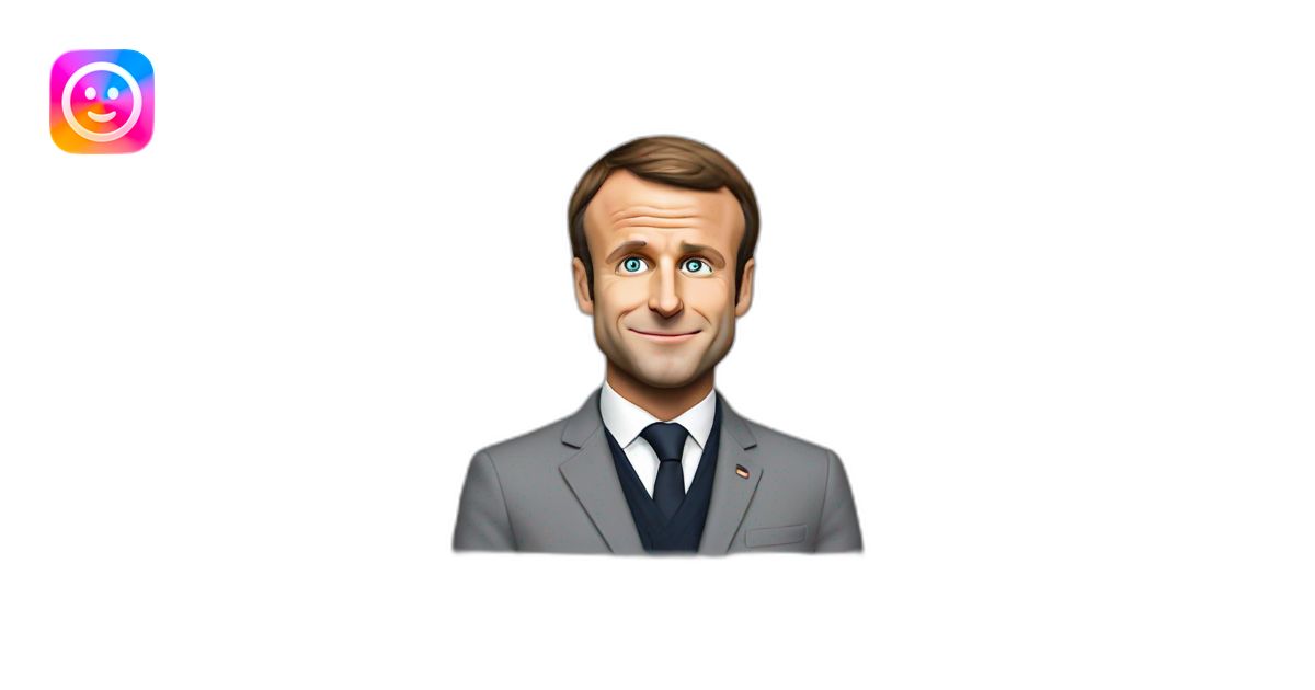 Emmanuel Macron is a jerk emoji | AI Emoji Generator
