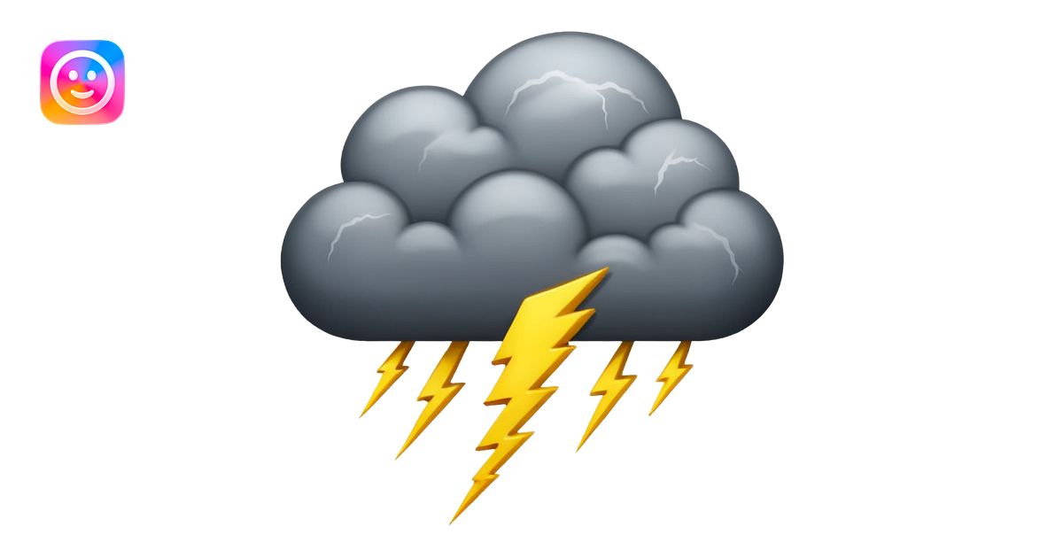 A thunderstorm cloud flashing with bright lightning. &#1