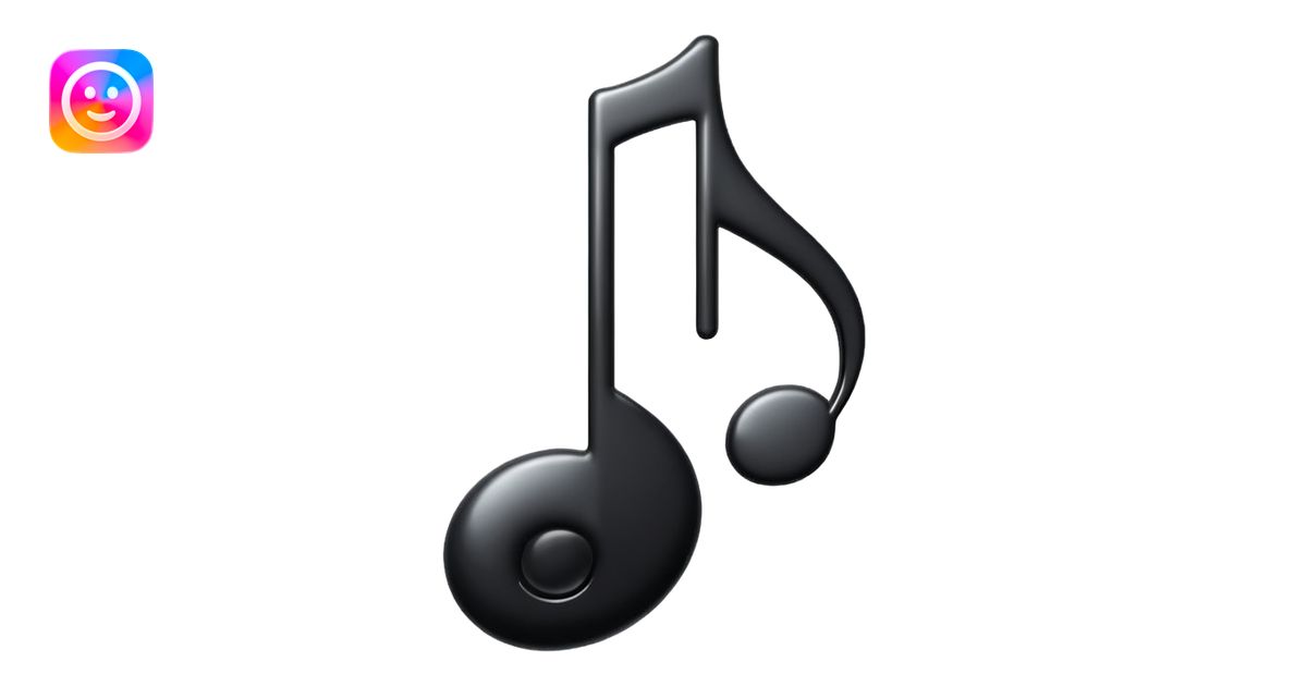 black music note emoji | AI Emoji Generator