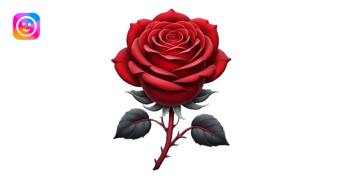 Umbral Rose emoji | AI Emoji Generator