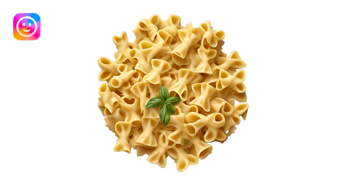 Pasta with bow emoji | AI Emoji Generator