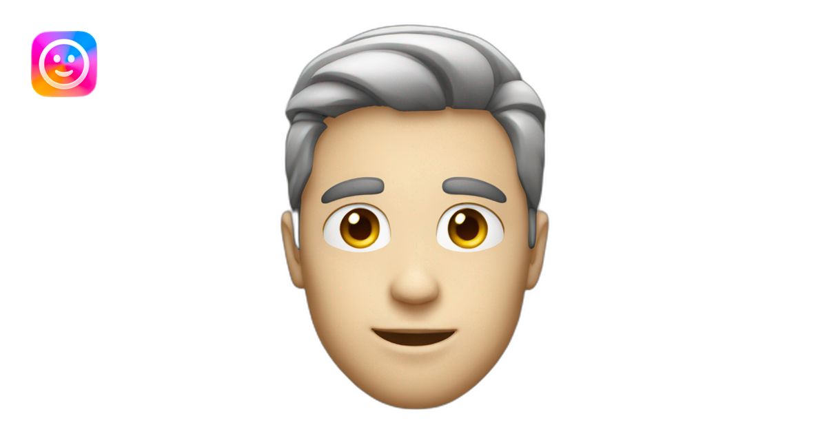 WITHE BACKGROUND WITH MALE FACE COOL LOOKING emoji | AI Emoji Generator