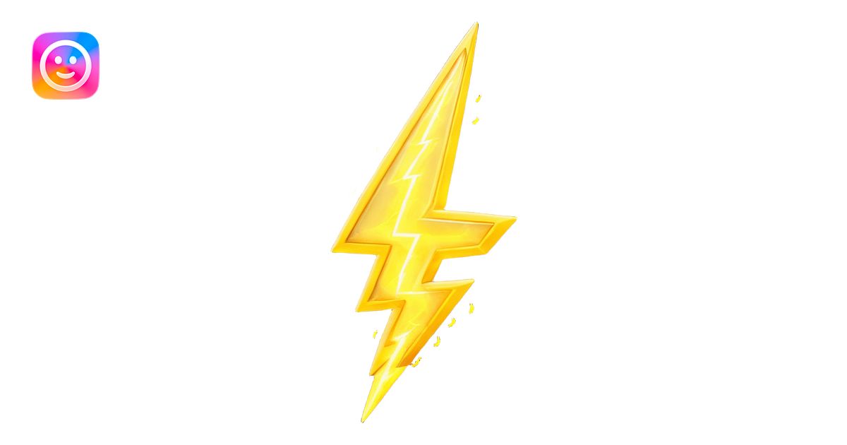 “3D emoji of a magical [⚡], Harry Potter style, Hogwarts magic, fantasy ...