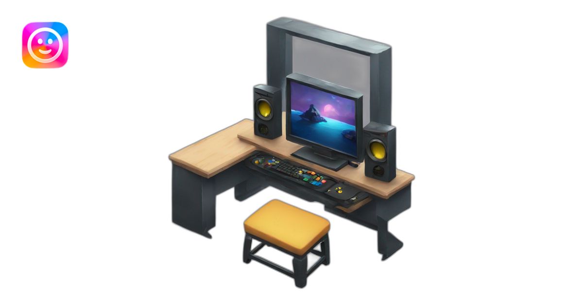 Gaming Setup emoji | AI Emoji Generator