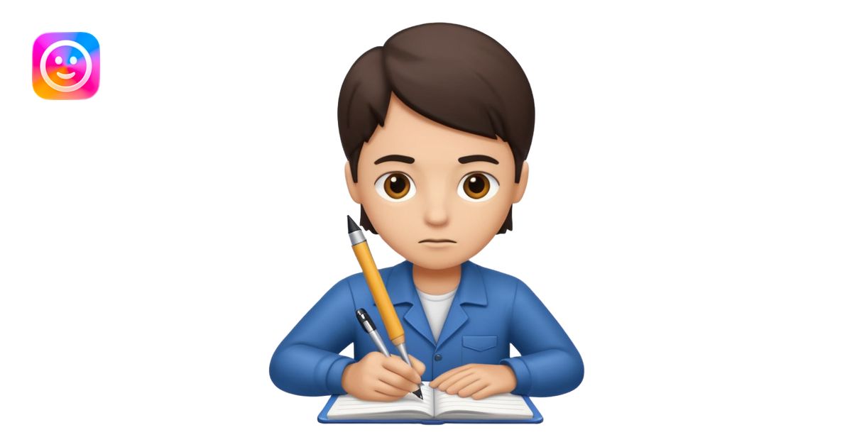 notebook worker emoji | AI Emoji Generator