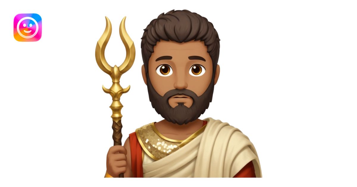 Faunus, God from Nature Roman Deities with long dark brown hair and ...