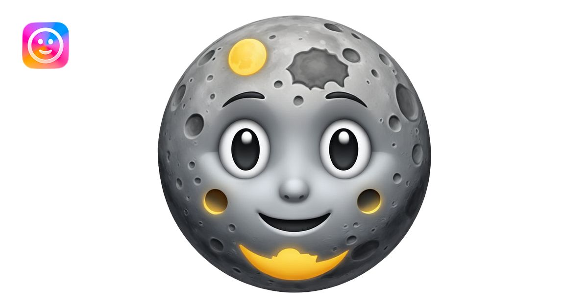 Real moon emoji | AI Emoji Generator