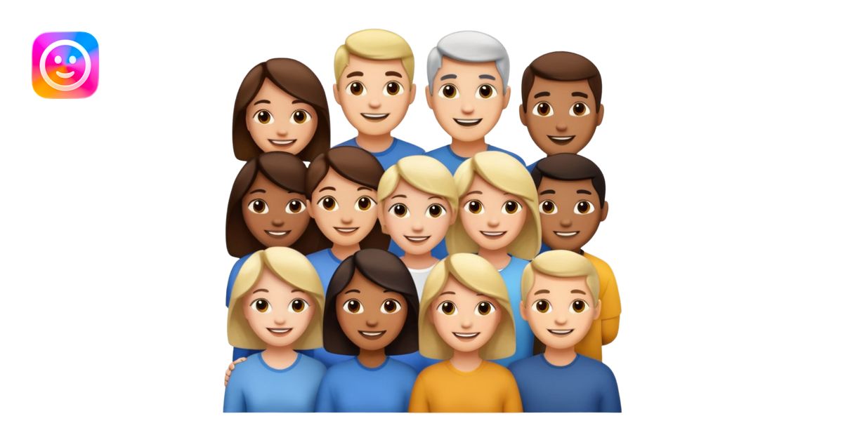 Capital humain groupe de personnes emoji | AI Emoji Generator