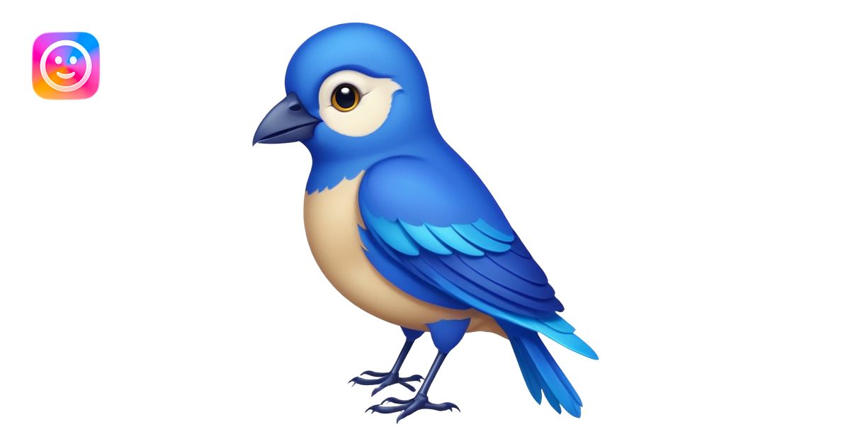 blue bird from Brazil, rio emoji | AI Emoji Generator