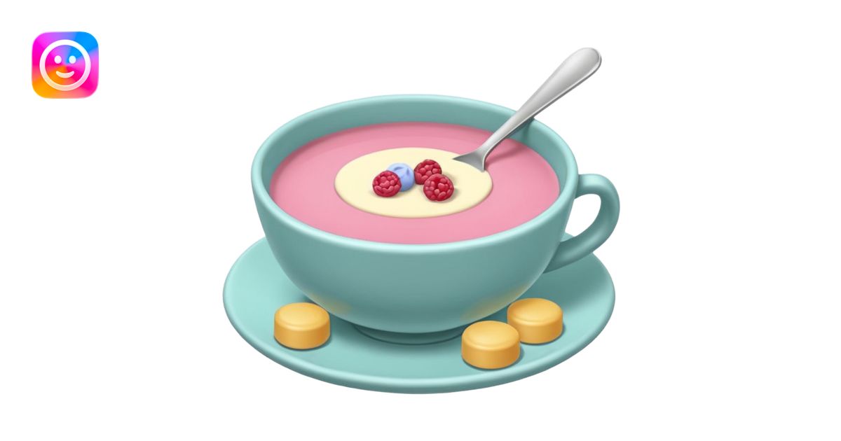 tazita de sopa, pastillas en estilo aesthetic y una camita rosada ...