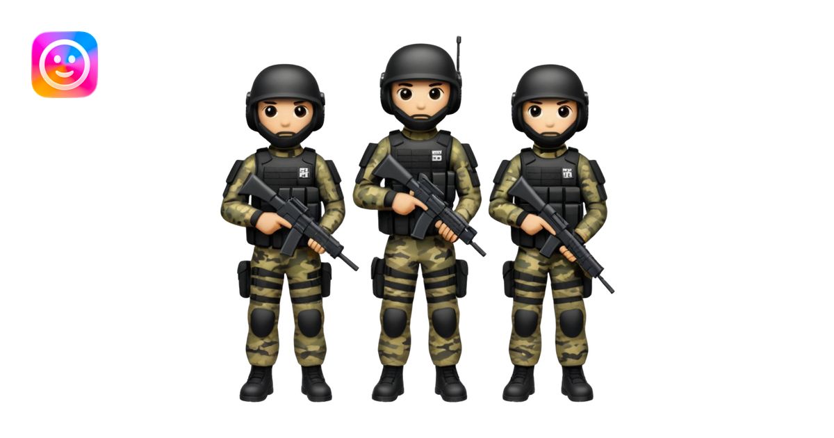 Black ops swat emoji | AI Emoji Generator
