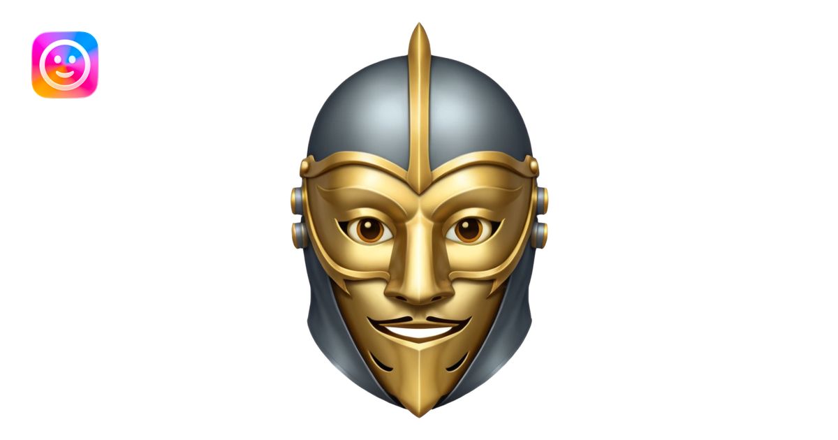 Knight with mask emoji | AI Emoji Generator