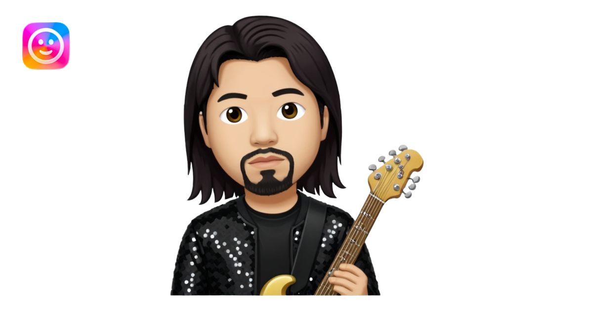 Chi Cheng from Deftones with long dark brown hair, light skin, black ...