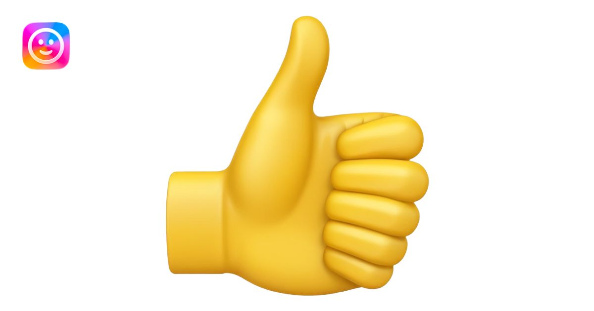 thumbs up emoji with two thumbs facing outwards emoji | AI Emoji Generator