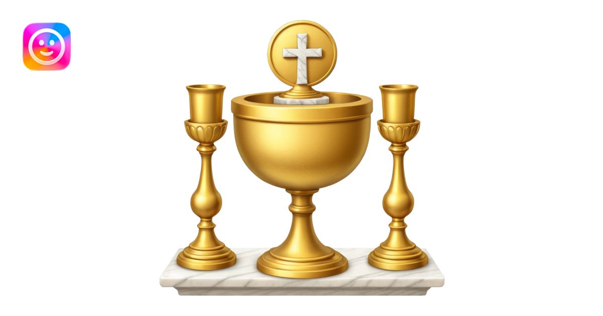Marble altar eucharist emoji | AI Emoji Generator