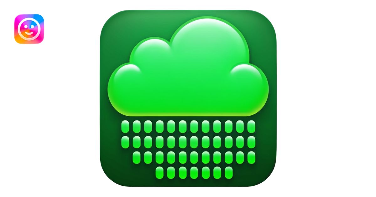 green binary emoji | AI Emoji Generator