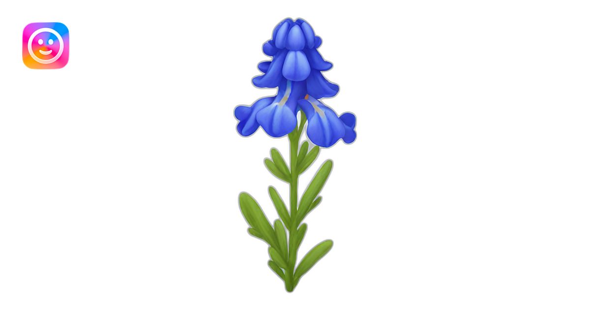bluebonnet flower emoji | AI Emoji Generator