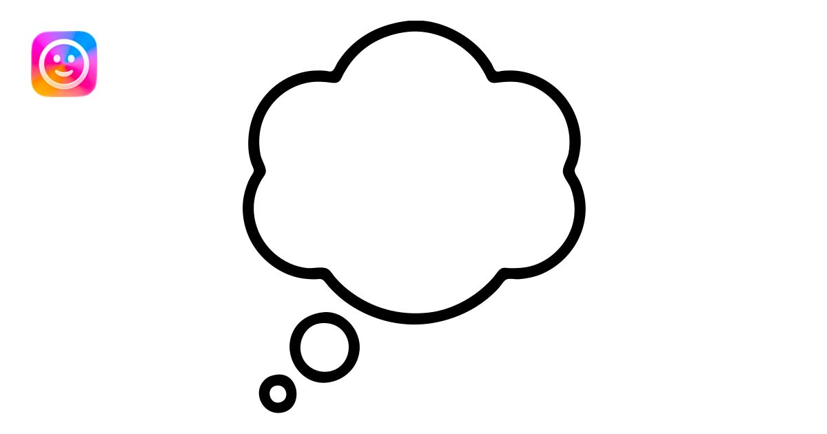 imagine bubble think icon | AI Emoji Generator