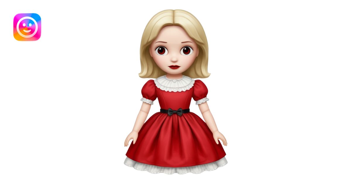 Annabelle doll from The Conjuring movie emoji | AI Emoji Generator