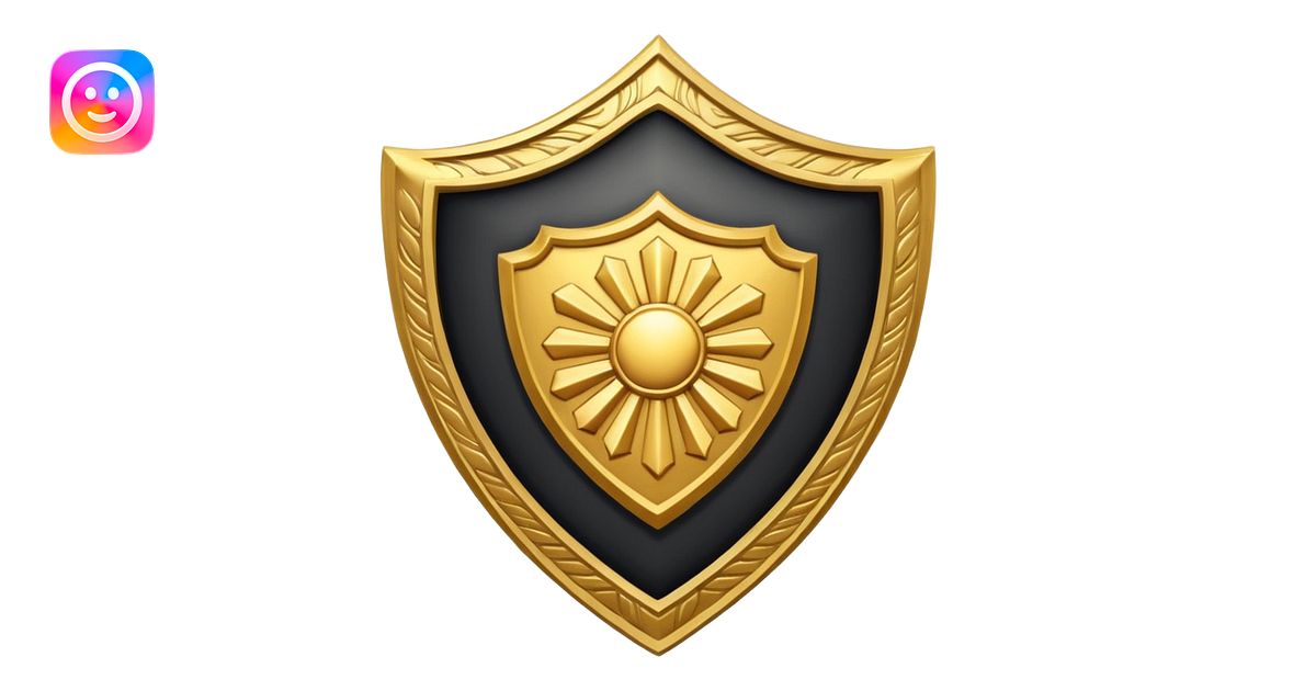 Create a Shield / Crown that represents confidence emoji | AI Emoji ...