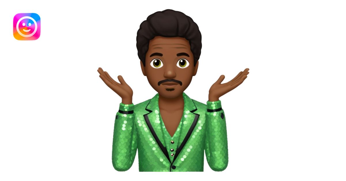 Andre 3000 from Outkast with dark brown hair, pale green sequin outfit ...